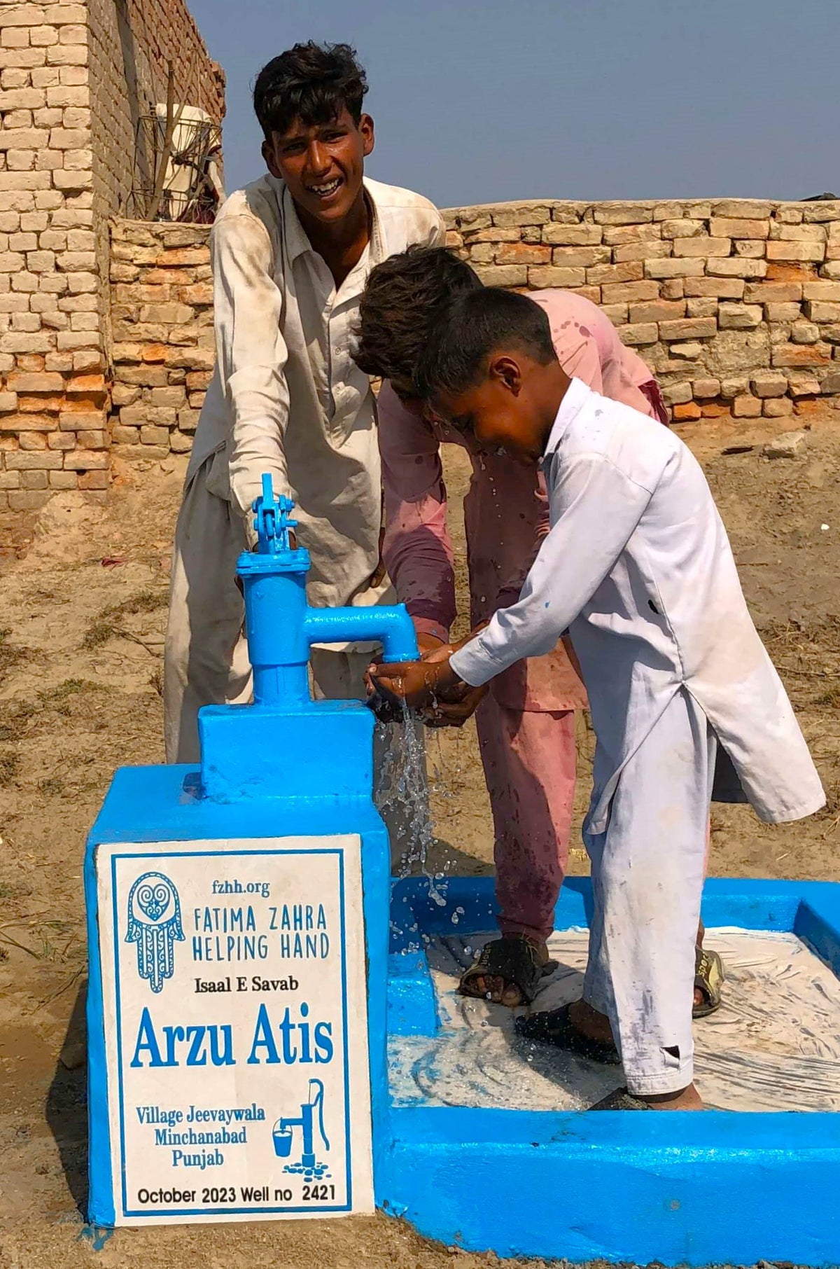 Punjab, Pakistan – Arzu Atis – FZHH Water Well# 2421– Muslim Charity ...